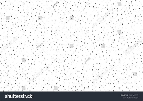 Numbers Zero One Vector Illustration Background Stock Vector Royalty