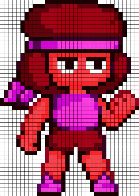 Ruby Perler Bead Pattern Bead Sprites Characters Fuse Bead Patterns