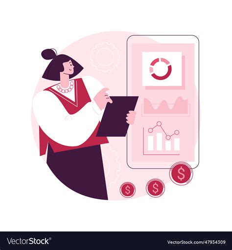 Mobile Expense Management Abstract Concept Vector Image