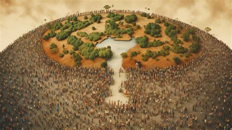 Premium Ai Image A Powerful Visual Representation Of The Worlds Population Coming Together