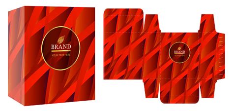 포장 디자인 빨간색 고급 상자 템플릿 및 모형 상자 그림 벡터 상자에 대한 스톡 벡터 아트 및 기타 이미지 상자 종이 향수 미용 위생 제품 Istock