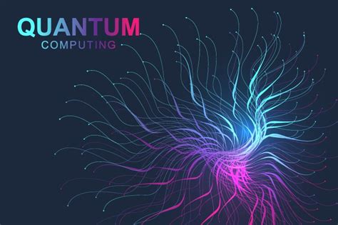 Quantum Computing Concept Deep Learning Royalty Free Vector