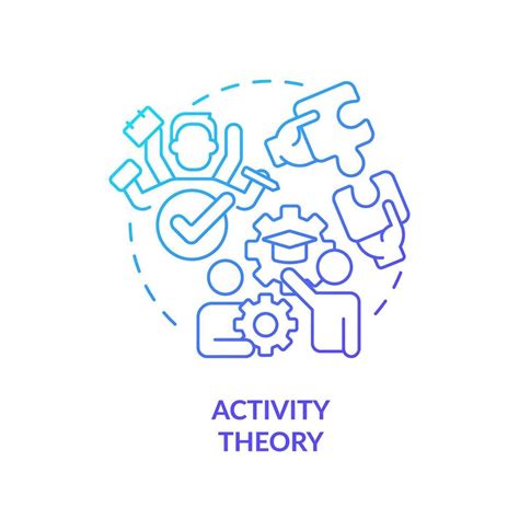 2d Gradient Activity Theory Icon Simple Vector Thin Line Illustration Representing Learning