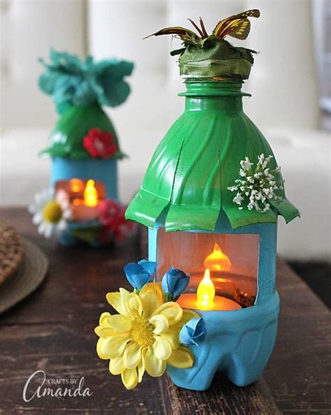 22 Magnificent Plastic Water Bottle Crafts ~ Aesthetic Home Design