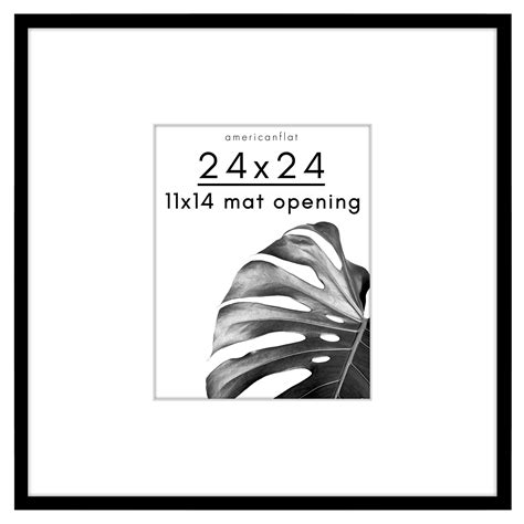 Americanflat Picture Frame With Oversized Mat Gallery Style Frames