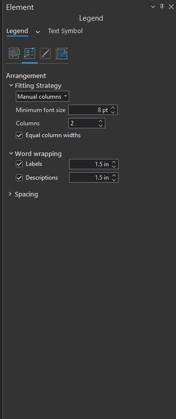 Solved Manual Columns In Layout Legend Arcgis Pro Esri Community
