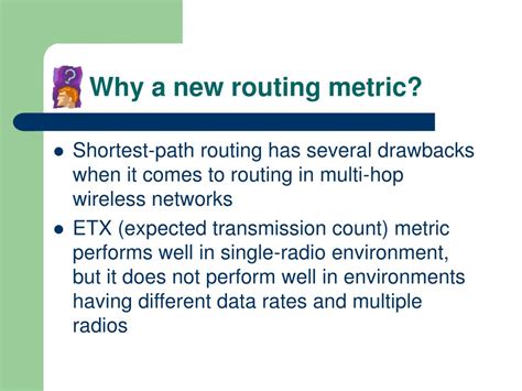 PPT Routing In Multi Radio Multi Hop Wireless Mesh Networks PowerPoint Presentation ID