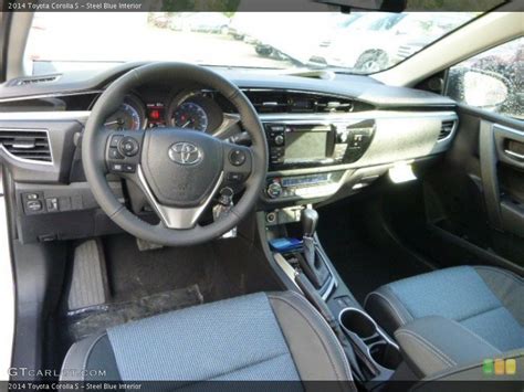 Steel Blue Interior Prime Interior For The 2014 Toyota Corolla S