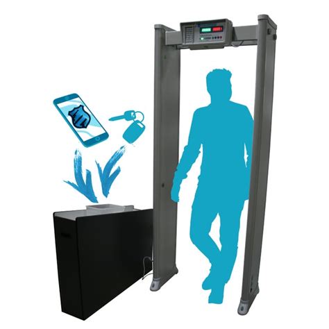 table for walk through metal detector metal detector table security