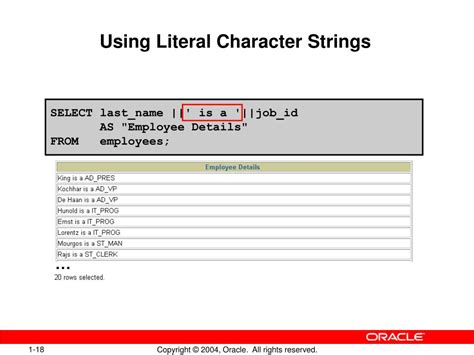 Ppt Retrieving Data Using The Sql Select Statement Powerpoint