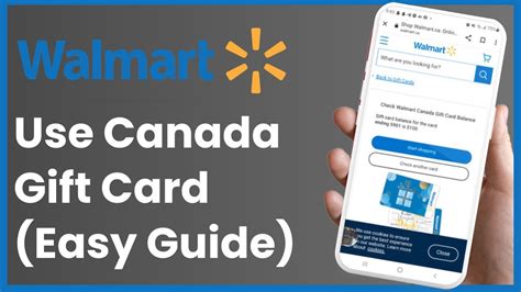 How To Use Walmart Gift Card Online Canada YouTube