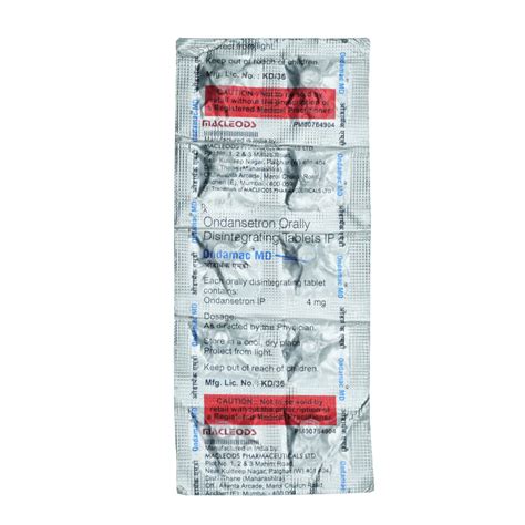 Ondamac Md Tablet యొక్క ఉపయోగాలు ప్రయోజనాలు మరియు ధరను వీక్షించండి In Telugu అపోలో ఫార్మసీ