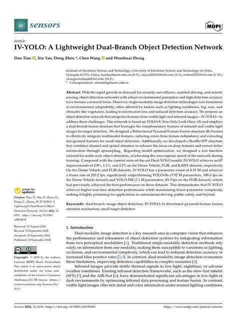 a lightweight dual branch object detection network pdf deep