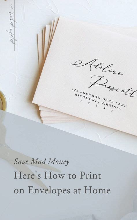 How To Print Envelopes The Easy Way