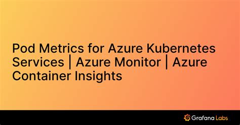 Pod Metrics For Azure Kubernetes Services Azure Monitor Azure