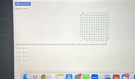 Formula Sheet A Graph Is Shown Which Ordered StudyX