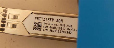 Sfp Modul Not Supported Want To Replace Fritz Box 5530 Fiber Omnia Hw Tweaks Turris Forum