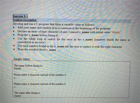 solved exercise 3 problem description develop and run a c