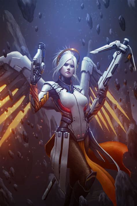 Pixalry Overwatch Fan Art Mercy Overwatch Mercy Fanart