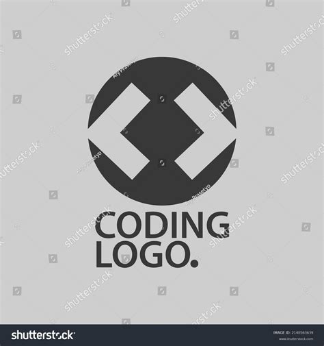 Big Circle Programming Code Symbol Negative Stock Vector Royalty Free 2140563639 Shutterstock