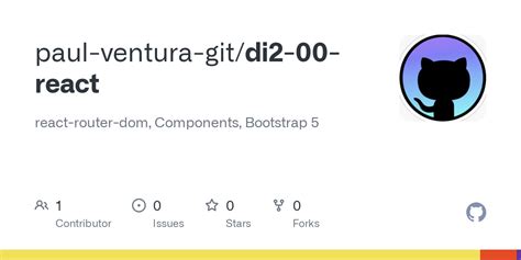 Github Paul Ventura Gitdi2 00 React React Router Dom Components