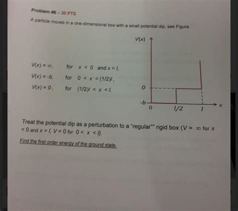 Solved A Particle Moves In A One Dimensional Box With A