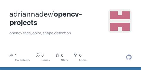 GitHub Adriannadev Opencv Projects Opencv Face Color Shape Detection