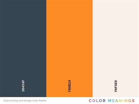 Orange And Gray Color Palette Meaning And Inspiration