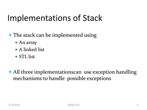 Ceng 213 Data Structures Stacks 5152018 Ceng Ppt Download