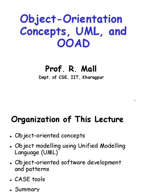 Rajib Mall Lecture Notes Pdf Unified Modeling Language