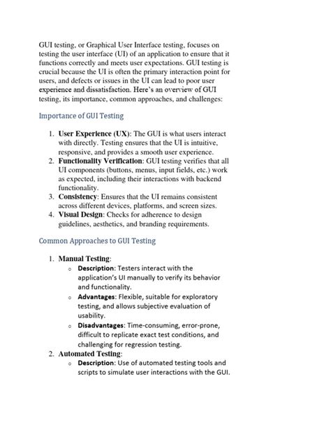 5 gui testing pdf software testing graphical user interfaces