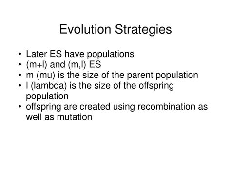 Ppt Evolution Strategies Evolutionary Programming Genetic Programming Michael J Watts