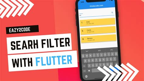 Create Search Filter With Flutter YouTube