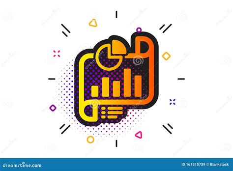 Report Document Icon Column Graph Sign Vector Stock Vector Illustration Of Analytics
