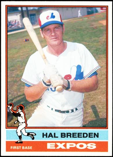 When Topps Had Base Balls Not Really Missing In Action 1976 Hal Breeden