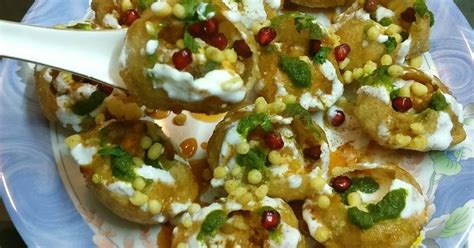 Sweet And Tangy Pani Puri Dahi Puri Recipe By Sanchita Mittal