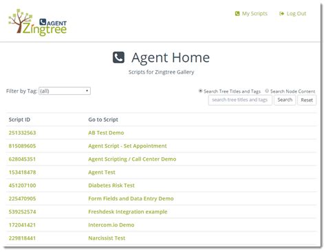 Agent Portal Zingtree