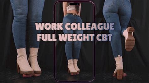 Full Weight Crushed By Work Colleague In White Ankle Boots Vertical