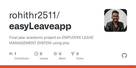 Github Rohithr2511 Easyleaveapp This Is A Employee Leave Management System Project Based On