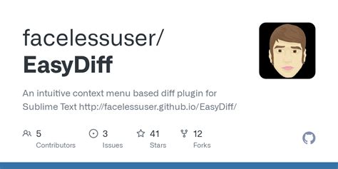Github Facelessusereasydiff An Intuitive Context Menu Based Diff