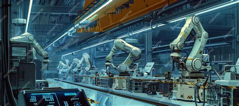 Robotics Engineer Optimizing Assembly Line Efficiency In Hightech