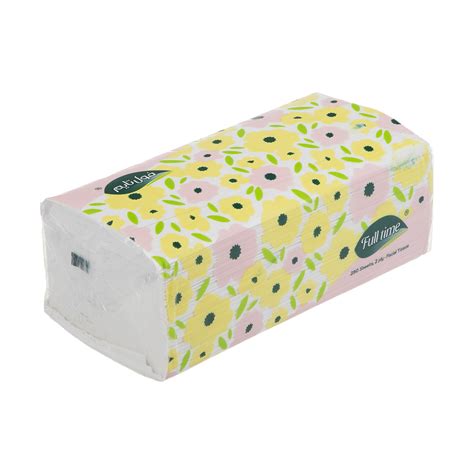 قیمت و مشخصات دستمال کاغذی 250 برگ فول تایم مدل دولایه اقتصادی کد M19