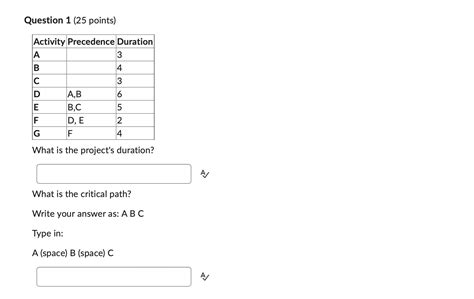 solved question 1 25 points what is the project s
