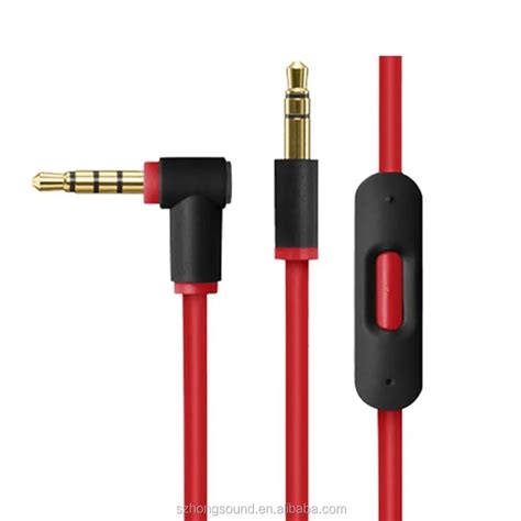 Wholesale Mm Volume Control Audio Cable With Mic Buy Audio Cable Extender Audio Cable Mm