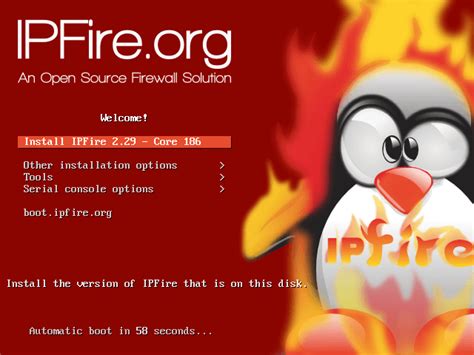 how to install ipfire free firewall linux distribution