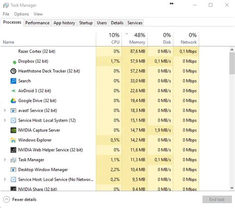 why is my memory usage so high