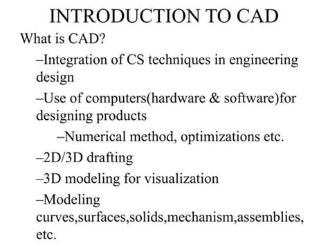 Introduction Cadppt