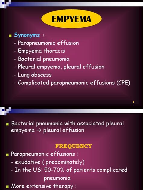 Empyema Pdf Pneumonia Respiratory System