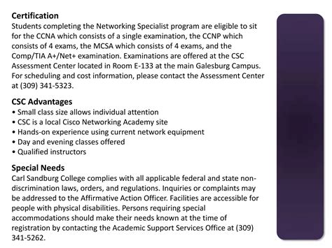 Computer Networking Specialist Ppsx It And Internet Support Internet