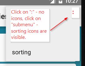 Android Menu Icons Not All Visible Stack Overflow